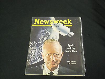 1964 DECEMBER 21 NEWSWEEK MAGAZINE - LEE ATWOOD APOLLO - FRONT COVER ...