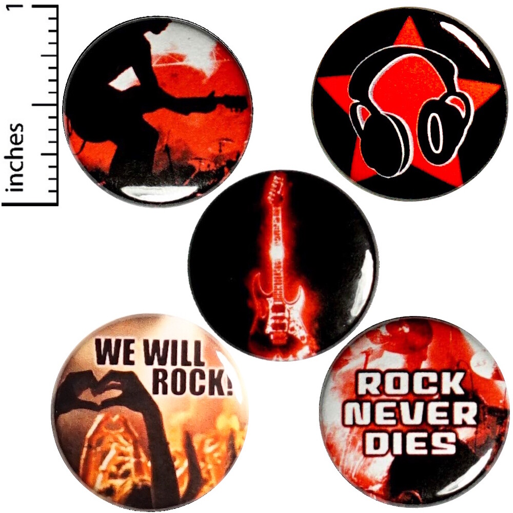 Rock Music Fridge Magnets 5 Pack of Magnets Musician Music Lover Gift 1 ...