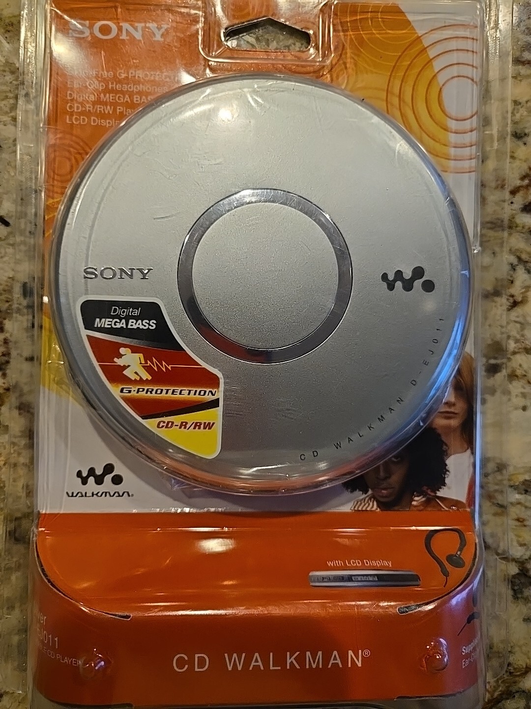 Sony CD Walkman Portable Compact Disc Player Silver D-EJ011 CD R/RW ...