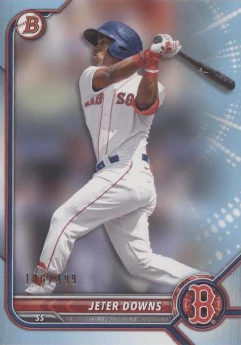 2022 Bowman - Prospects Jeter Downs #BP-116 Sky Blue Border /499 (RC ...