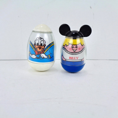 Vintage Hasbro Weebles Disney Mickey Mouse Club House Donald Duck Billy ...