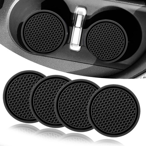 4Pcs 2.75 Inch Auto Cup Holder Insert Coasters Silicone Anti-Slip Car ...