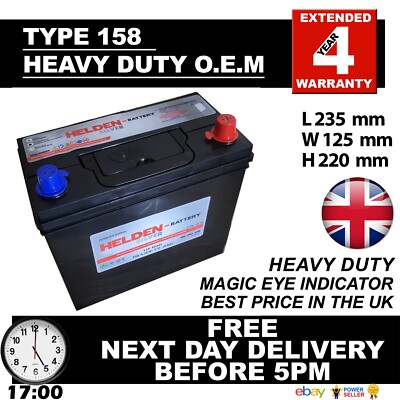 HONDA NISSAN MAZDA SUZUKI 158 038 057 CAR BATTERY 12V EXTRA HEAVY DUTY ...