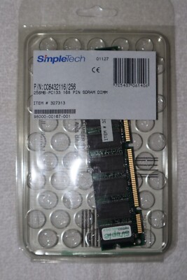 NEW SIMPLETECH 256MB-PC133 168 PIN SDRAM DIMM | eBay