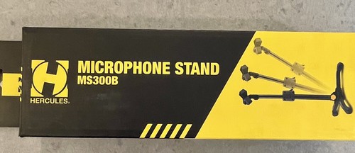 Hercules MS300B Low Profile Straight Microphone Stand | eBay