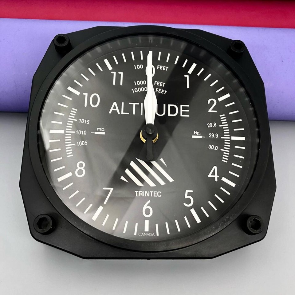 Aviation Wall Clock, Altimeter, Directional, Aviation, Airspeed, Vacuum ...