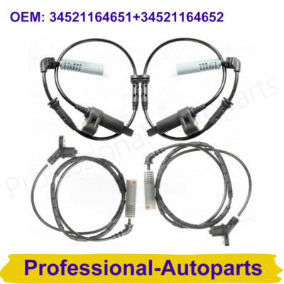 4PCS Front Rear Left Right ABS Wheel Speed Sensor for BMW 3 Series E46 ...