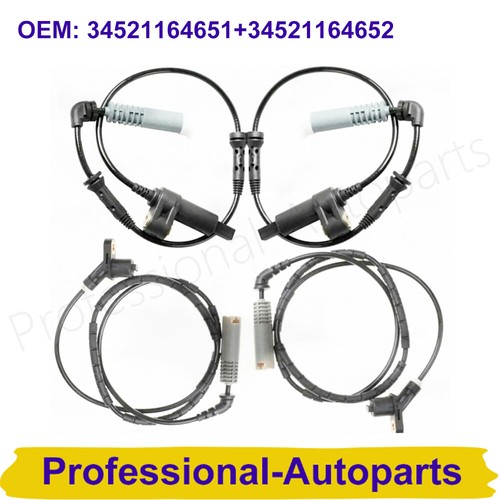 4PCS Front Rear Left Right ABS Wheel Speed Sensor for BMW 3 Series E46 ...
