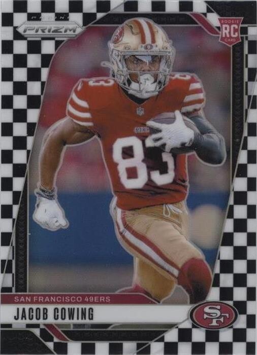 2024 Panini Prizm - Rookies Jacob Cowing #335 Black & White Checker ...