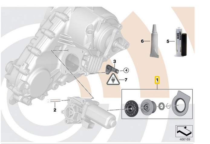 Distribution Gearbox Actuator Repair Kit For BMW X3 E83 X5 X6 ...