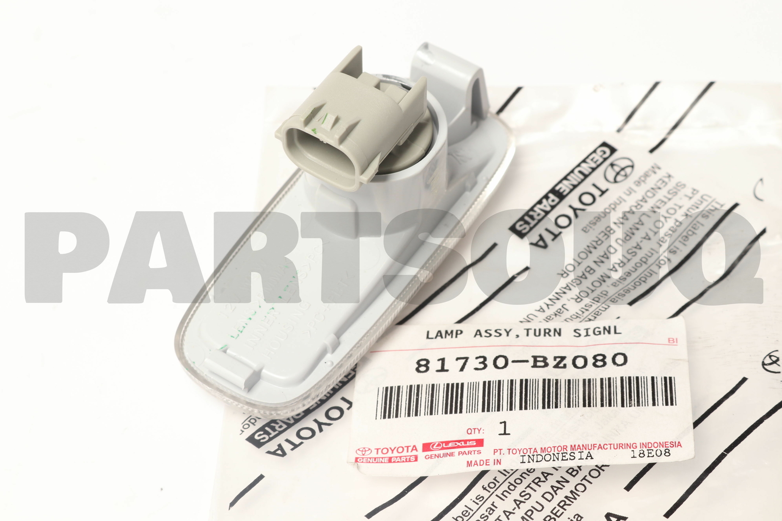 81730BZ080 Genuine Toyota LAMP ASSY, SIDE TURN SIGNAL, RH/LH 81730 ...