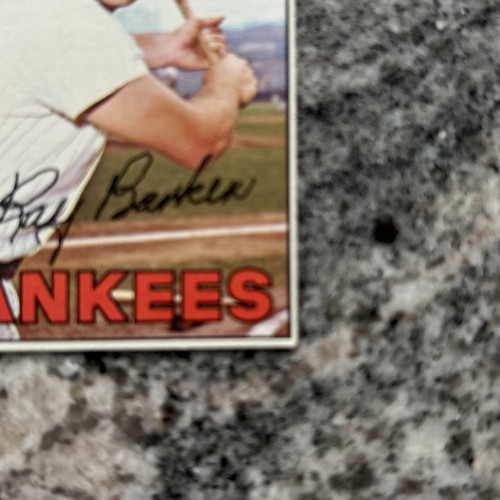 1967 TOPPS #583 RAY BARKER NEW YORK YANKEES VG/EX High Number No ...