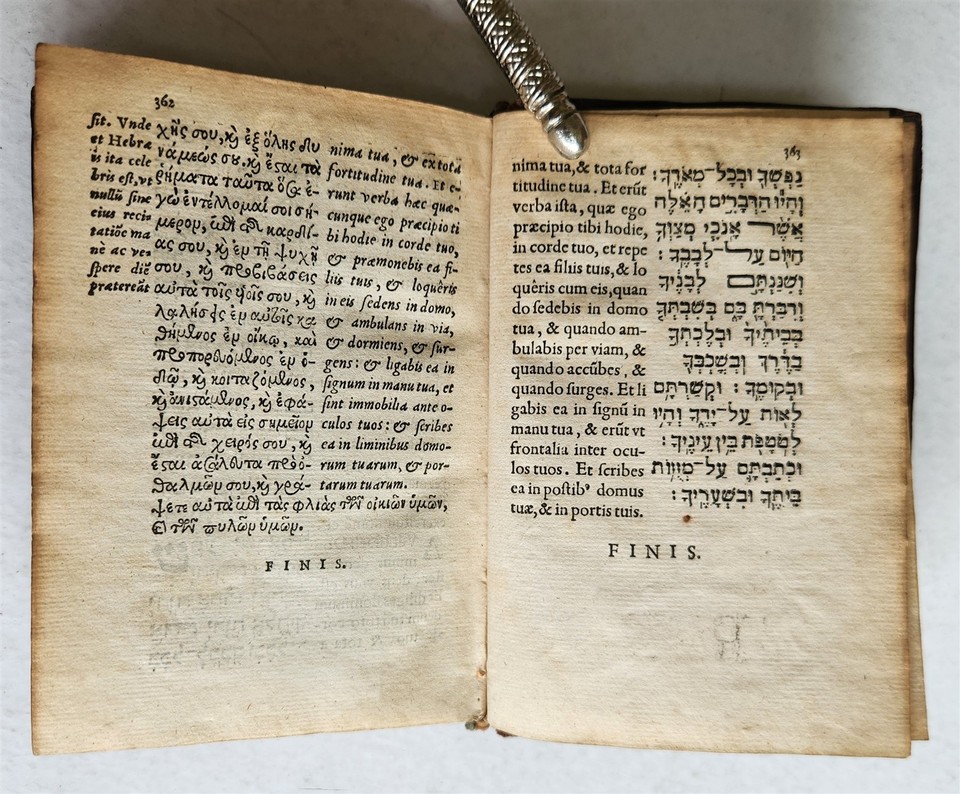 1554 BIBLE in Hebrew Latin & Greek antique SCARCE | eBay