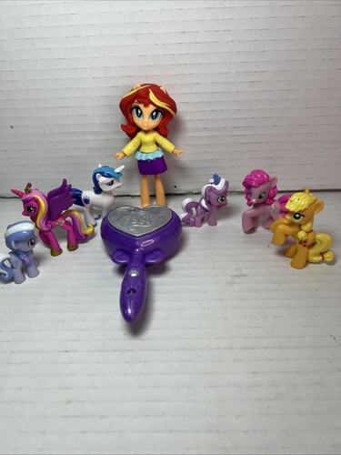 Set of 6 My Little Pony 2 Inch Figures Princess Cadance, Silver Spoon ...