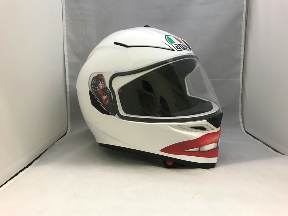 Red Lips Motorcycle ATV Helmet Face Grin Smile Sticker Mouth Decal NEW ...