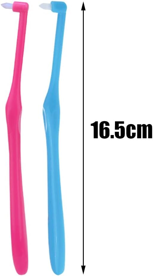 Compact Single Tufted Toothbrush implants dentures braces gums ...