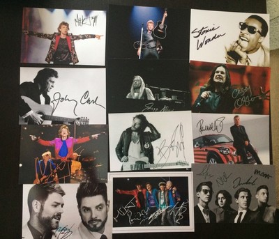 Male Singers - Mixed Signed Printed Photo Set 6x4 | eBay UK