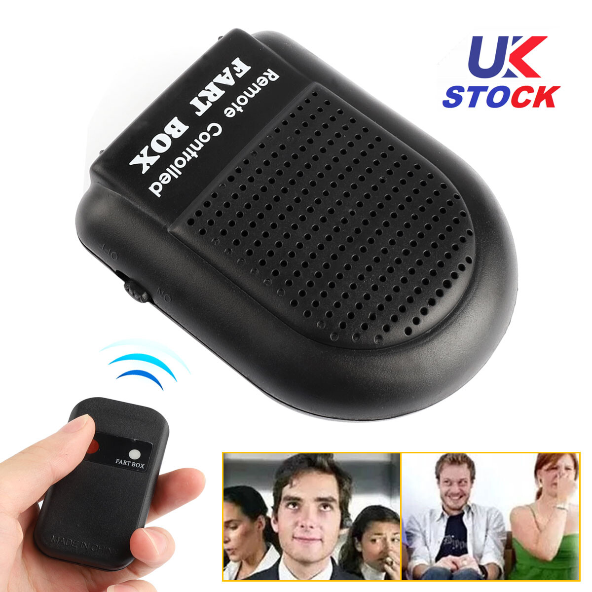 Electronic Fart Box Machine Remote Controlled Prank Joke Fun Fart ...