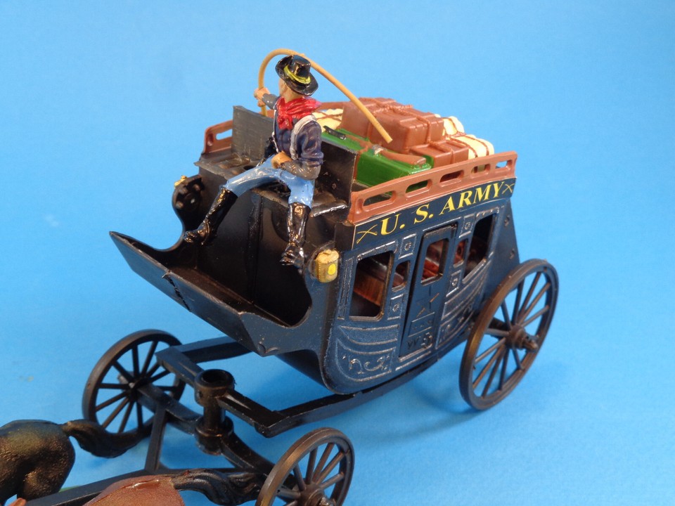 DSG ARGENTINA * UNION ARMY CONCORD STAGECOACH w/ FIGURE GUIDE & DRAWN ...