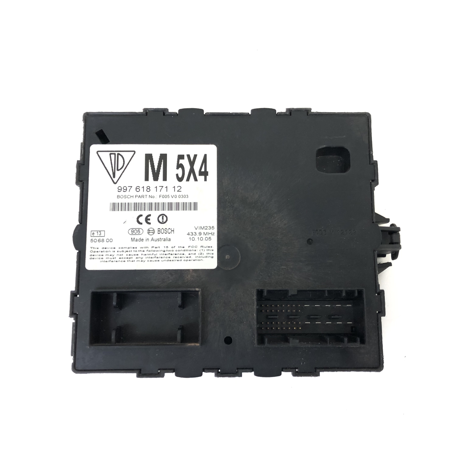 Genuine Porsche 997 Carrera 987 Boxster Cayman Alarm Control Unit 997 ...