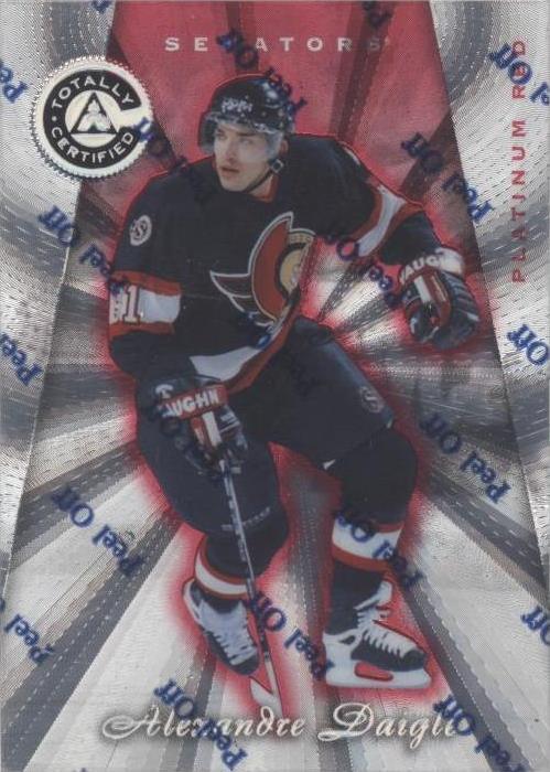 1997-98 Pinnacle Totally Certified - Alexandre Daigle #98 Platinum Red ...