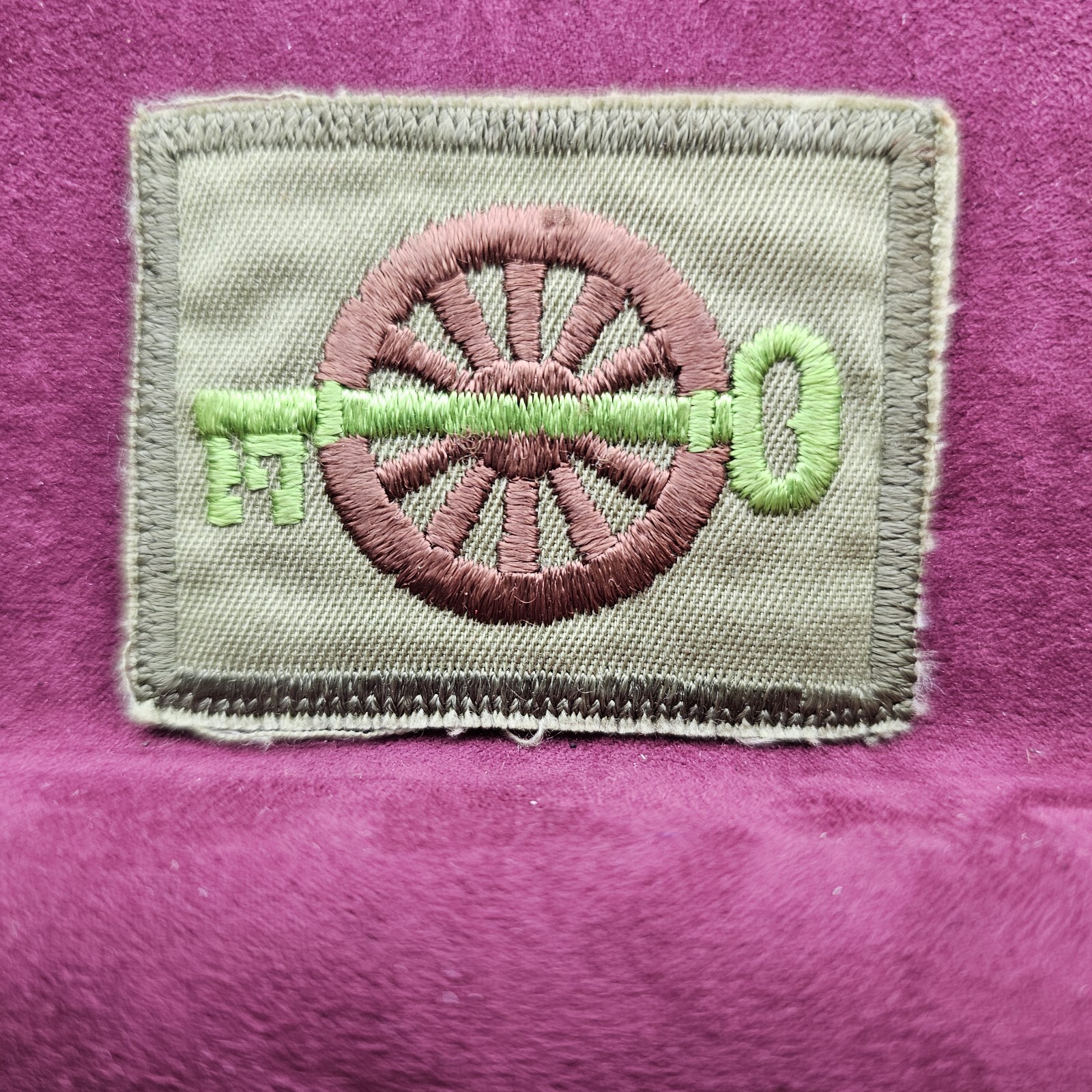 Boy Scouts Of America Vintage Quartermaster Wagon Wheel Key Merit Patch ...