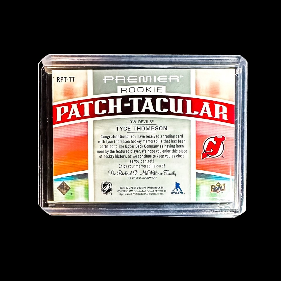 2021-22 Premier Rookie Patch-Tacular Chest Logo Tyce Thompson RC #14/25 ...