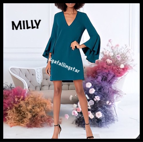 Milly Bell Sleeve Shift Dress Size 6 | eBay