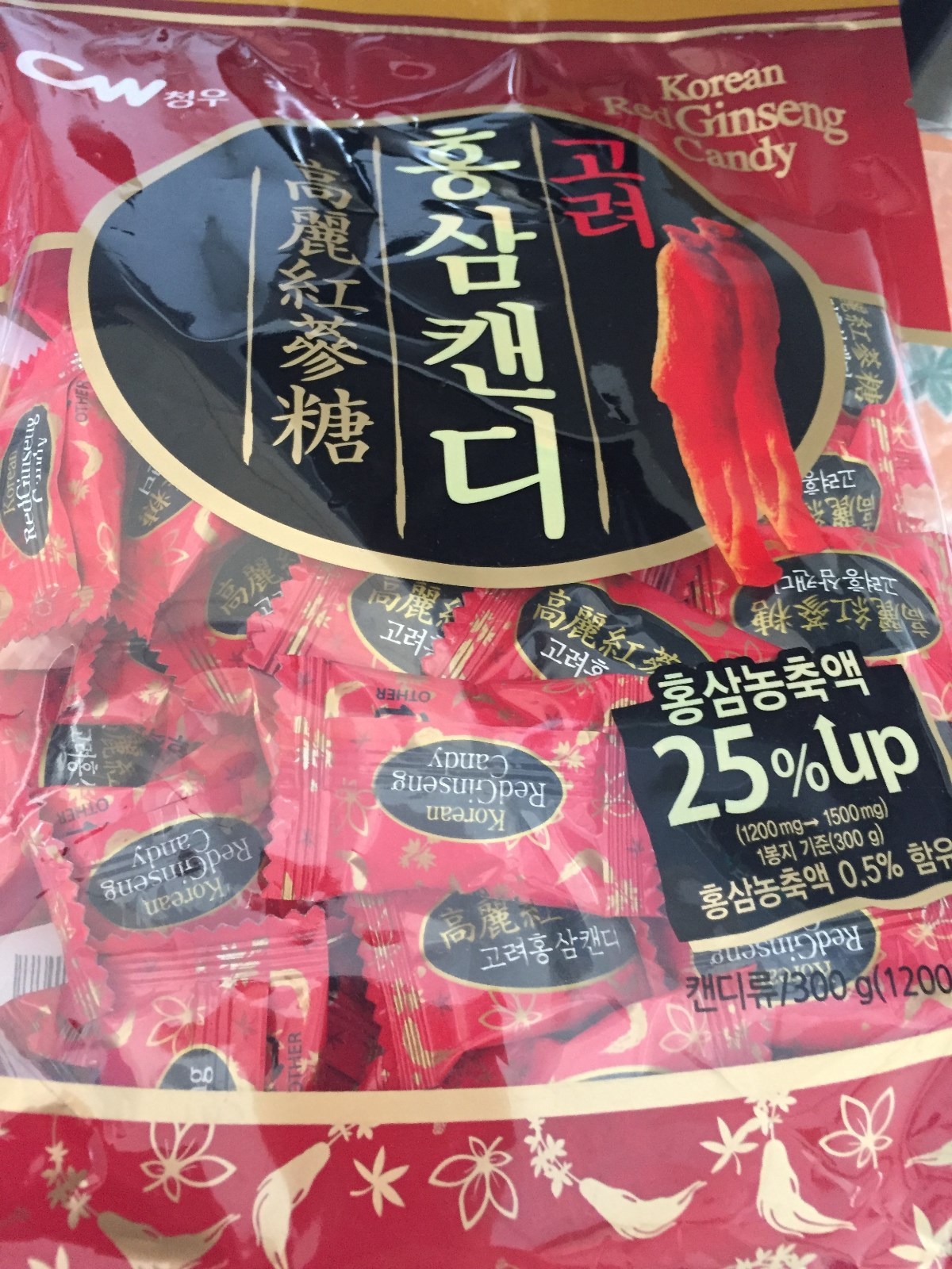 Korean CW Red Ginseng HONGSAM Candy 300g 1, 2Pack Made in Korea | eBay