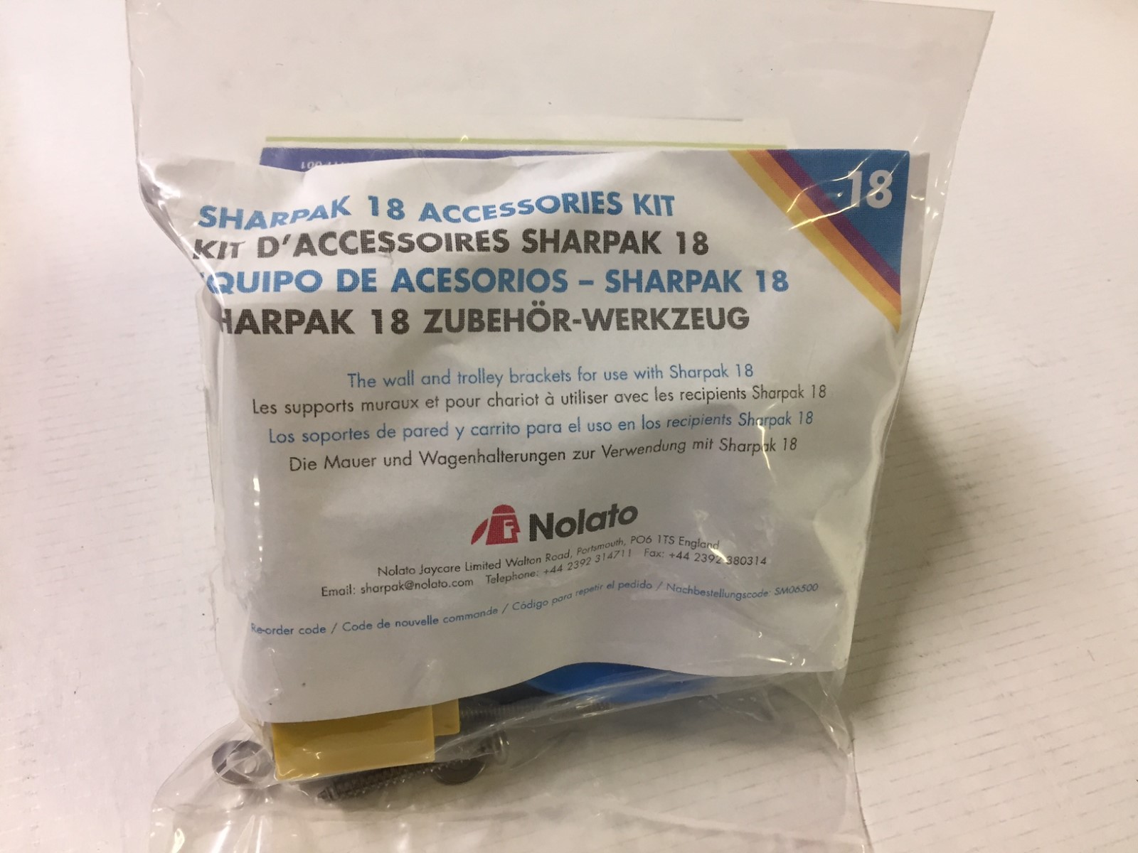 Sharps Container Sharpak Wall Mounting Bracket to suit Sharpak 18 ...