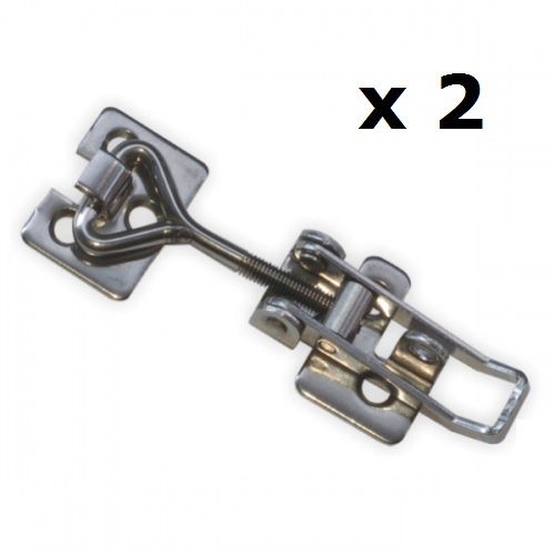 2 X Toggle Latch Stainless Steel Lockable Over Centre For Toolbox ...