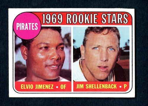1969 Topps Baseball Card #567 Elvio Jimenez / Jim Shellenback RC EX-MT ...