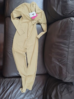 SPEERISE Full Bodysuit Womens Costume W/O Hood Spandex Unitard Flesh SZ ...