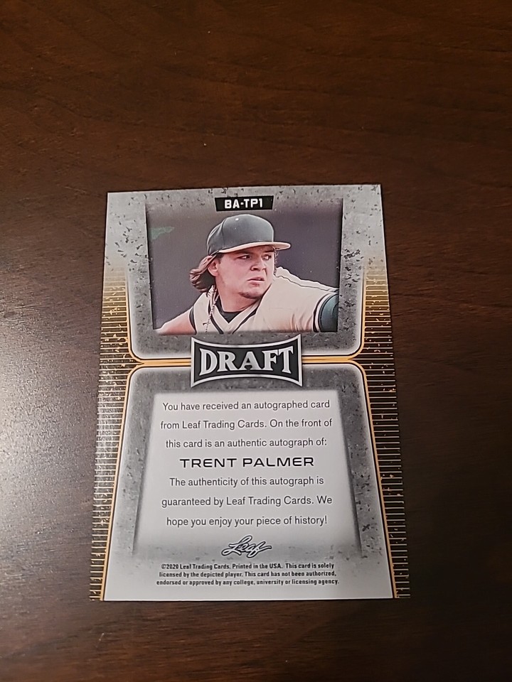 Nice 2020 Leaf Trent Palmer Rookie Auto | eBay