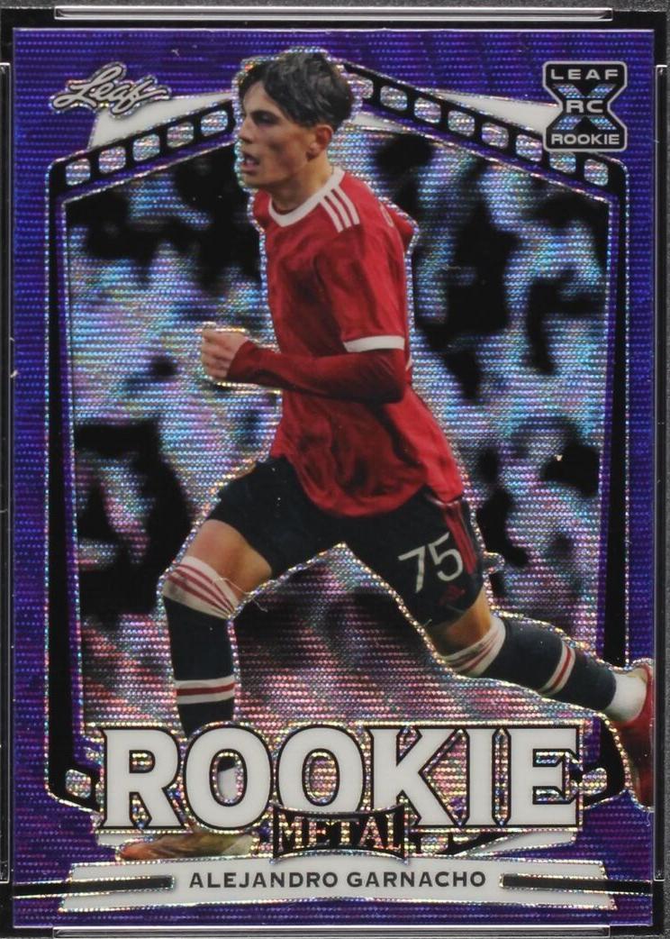 2022 Leaf Metal Rookie - Alejandro Garnacho #MS-01 Purple Wave /20 (RC ...