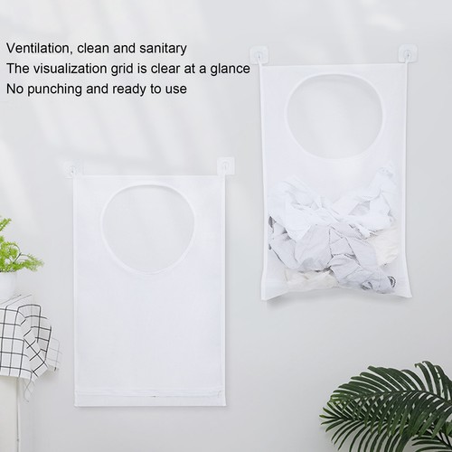 Hamper Bag Washable Easy to Use Saves Space Door Hanging Laundry Hamper ...