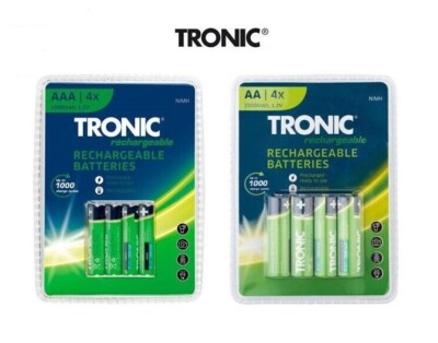 Tronic Ni-MH Rechargeable Batteries - AA/AAA 1.2v 2500mAh/1000mAh | eBay UK