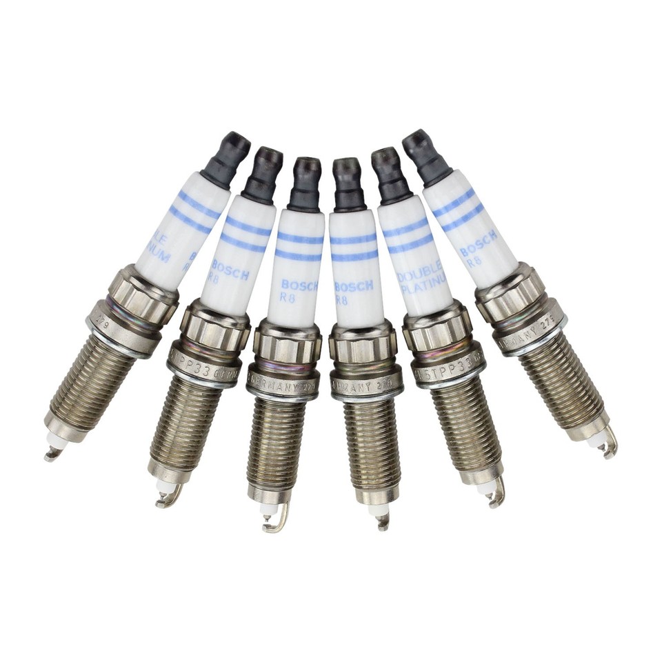 For BMW E82 E88 F32 F10 Set of 6 Spark Plug High Power Bosch ZR 5 TPP ...