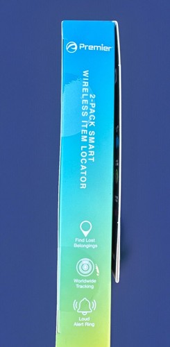 Premier 2-Pack Smart Wireless Item Locator Works w 🍎 Products, Rechg Bat. | eBay