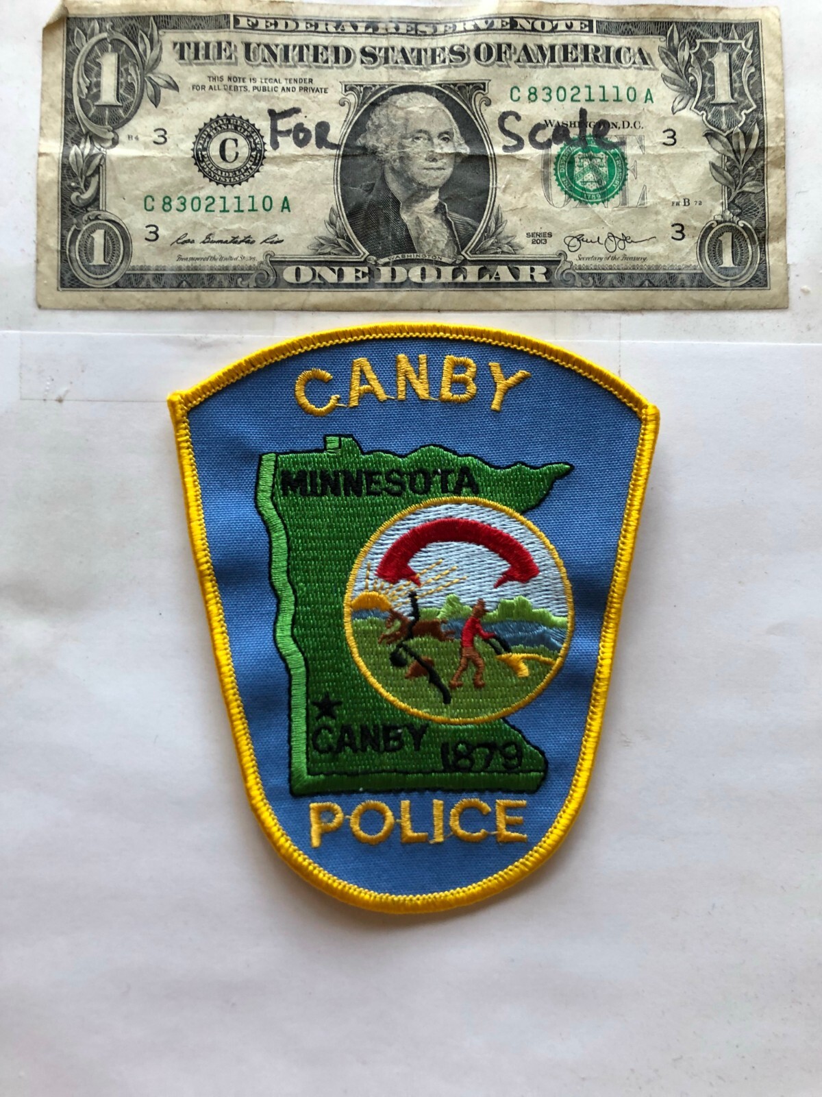 Canby Minnesota Police Patch Un-sewn great condition | eBay