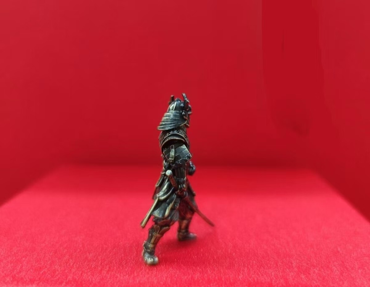 Black Solid Bronze Slash Samurai Ancient Soldier Statue Ornaments ...