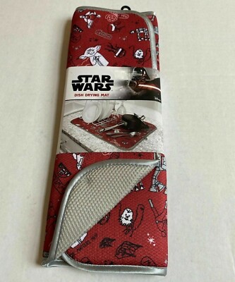 STAR WARS Return of the Jedi Dish Drying Mat Kitchen Counter Boba Fett ...