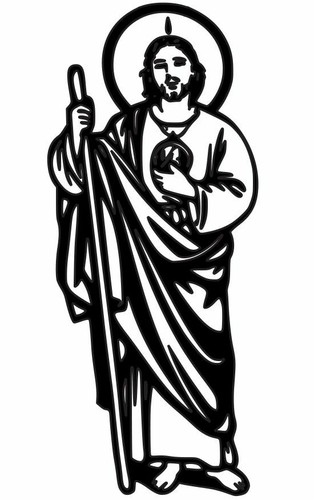 San Judas Tadeo, St Jude, Vinyl Decal, Sticker for Cars, Laptops and ...