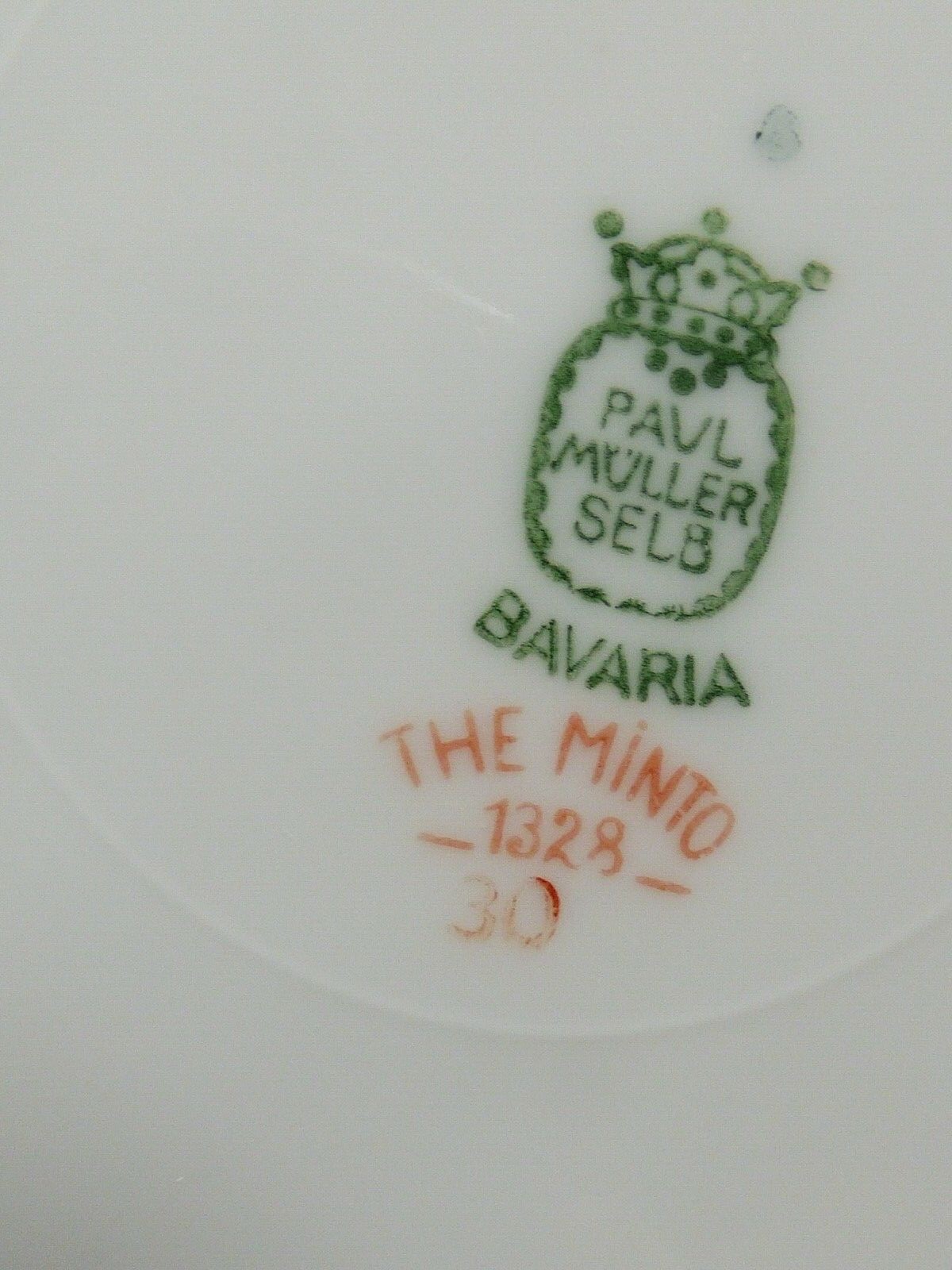 Vintage Paul Muller Selb Bavaria The Minto set of 3 plates Dinner salad ...