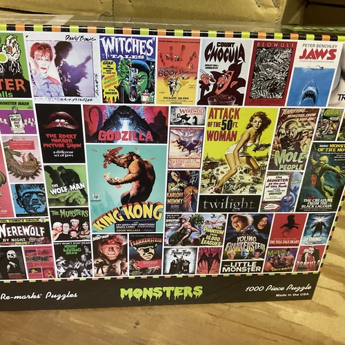 Monsters 1500 Piece Jigsaw Puzzle Re Marks USA Sealed Movie Universal ...