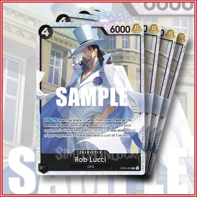 ONE PIECE TCG: Rob Lucci OP05-093 Super Rare x4 | Awakening of the New ...