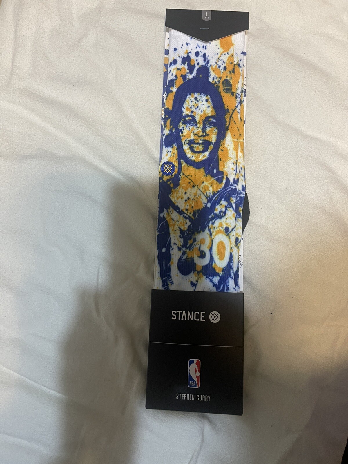Stance Stephen Curry Golden State Warriors Splatter Player Crew Socks ...