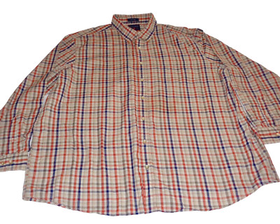 Men's Multi-Colored Button-Up Shirt by Saddlebred size 3XLT | eBay