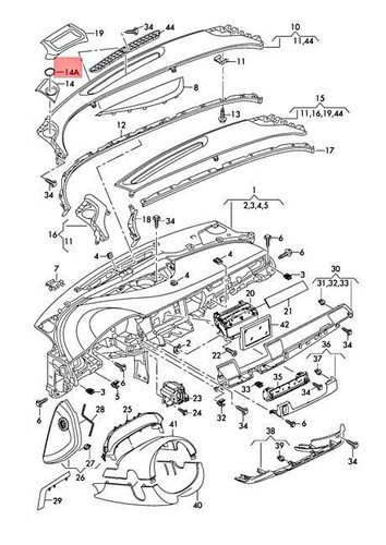 Genuine AUDI A6 Allroad Qu. Cover For Treble Speaker 4H08688236PS | eBay