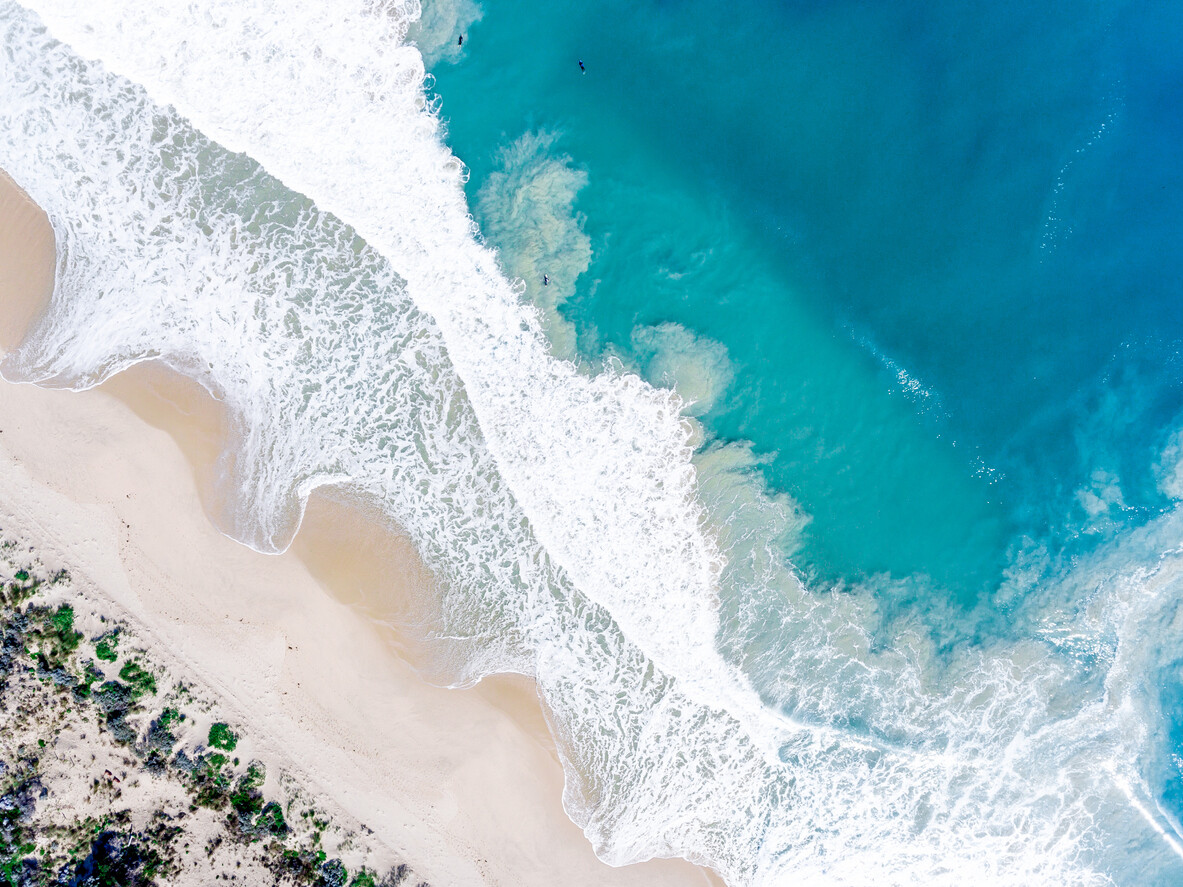 Sea Shore Aerial View Photograph Print Premium Poster High Quality ...